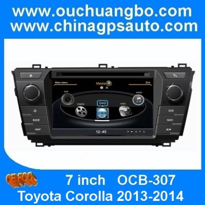 China Ouchuangbo car dvd stereo kit for S100 Toyota Corolla 2013-2014 with phonebook 3G WIFI autoradio OCB-307 for sale