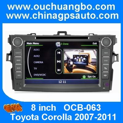 China Ouchuangbo Toyota Corolla 2007-2011 audio MP3 media palyer with BT 1080P DVD gps navigation OCB-063 for sale