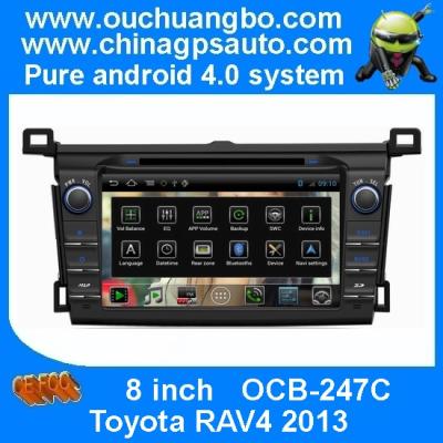 China Ouchuangbo 3G Wifi Dual zone Android 4.0 for Toyota RAV4 2013 S150 DVD Radio Bluetooth Audio Player OCB-247C for sale