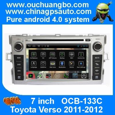 China Ouchuangbo In Dash Android 4.0 for Toyota Verso 2011-2012 Auto Navi Multimedia S150 Radio Blutooth Digital TV OCB-133C for sale