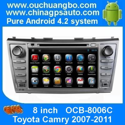 China Ouchuangbo Car DVD Audio Stereo 3G Wifi BT USB for Toyota Camry 2007-2011 GPS Navi Android 4.2 System OCB-8006C for sale