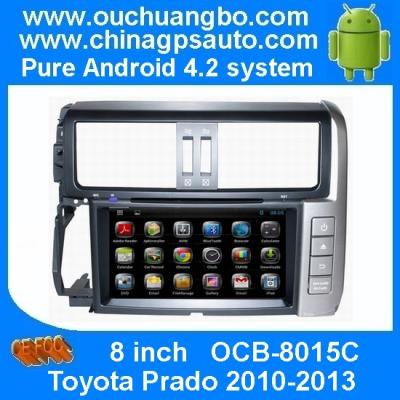 China Ouchuangbo Pure Android 4.2 Auto DVD Bluetooth Navi Multimedia Radio System for Toyota Prado 2010-2013 OCB-8015C for sale