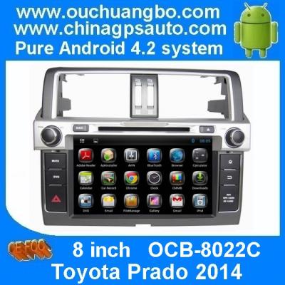 China Ouchuangbo Car DVD Radio GPS Navi for Toyota Prado 2014 3G Wifi USB Stereo Android 4.2 System OCB-8022C for sale