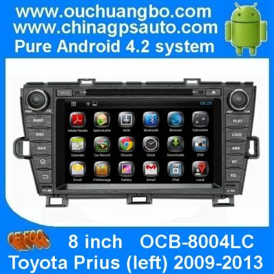 China Ouchuangbo Android 4.2 DVD Player for Toyota Prius 2009-2013 (Left) USB Radio DVD GPS Navigation OCB-8004LC for sale