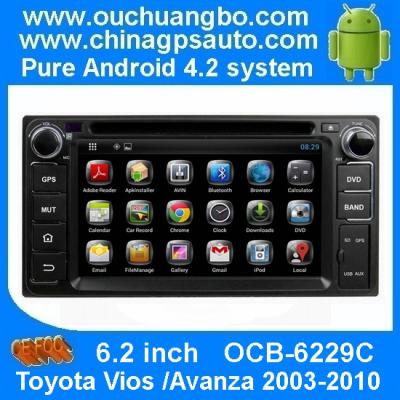 China Ouchuangbo Android 4.2 Sat Nav DVD Radio for Toyota Vios Avanza 2003-2010 with GPS USB iPod OCB-6229C for sale