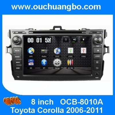 China Ouchuangbo Car Radio Stereo Navi Multimedia Kit for Toyota Corolla 2006-2011 GPS USB DVD Player OCB-8010A for sale