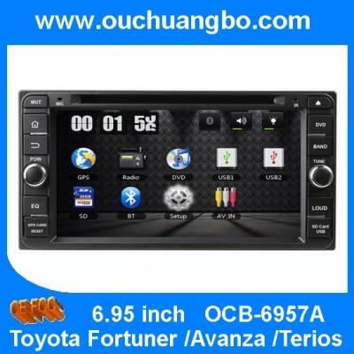 China Ouchuangbo Wholesale Car GPS DVD Player for Toyota Fortuner /Avanza /Terios Auto Radio BT USB RDS OCB-6957A for sale