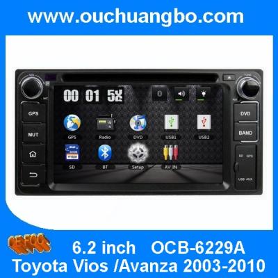 China Ouchuangbo Car Radio GPS Navi Toyota Vios Avanza 2003-2010 Auto DVD Multimedia System OCB-6229A for sale