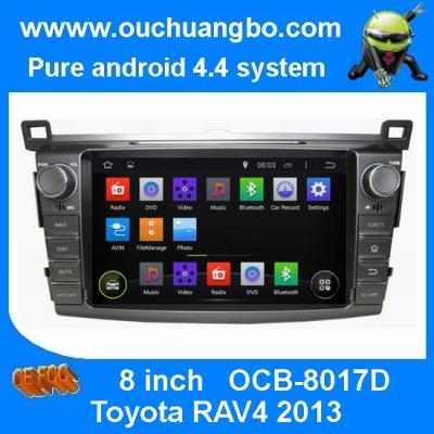 China Ouchuangbo Pure Android 4.4 GPS Navigation Stereo System for Toyota RAV4 2013 DVD Multimedia Kit OCB-8017D for sale