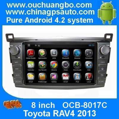 China Ouchuangbo Auto Stereo DVD Multimedia Kit for Toyota RAV4 2013 Android 4.2 GPS Navigation iPod USB SD 3G Wifi OCB-8017 for sale