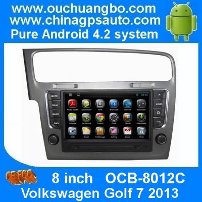China Ouchuangbo Android 4.2 DVD Radio GPS Navi for Volkswagen Golf 7 2013 3G Wifi Audio SD WIFI for sale