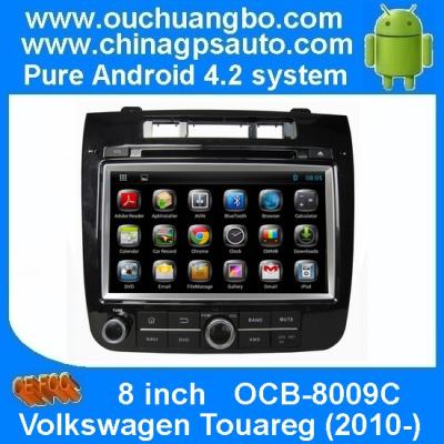 China Ouchuangbo Car Pc GPS Navigation Multimedia Android 4.2 for Volkswagen Touareg 2010 BT 3G for sale