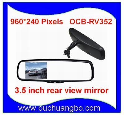China Ouchuangbo 3.5 inch digital screen Rear view mirror 960*240 automatic signal detection OCB-RV352 for sale