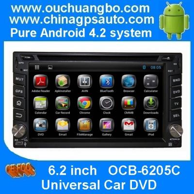 China Ouchuangbo Capacitive Touch Screen Car Pc Android 4.2 for Universal Car DVD OCB-6205C for sale