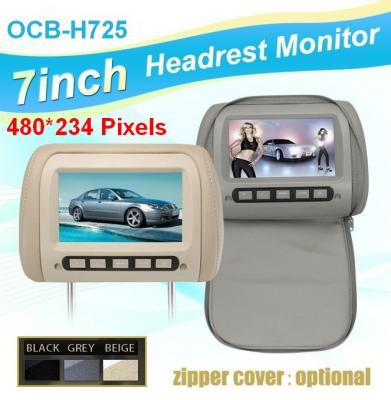 China Ouchuangbo 7 inch Car Headrest monitor DVD Player with touch screen MP3 MP4 for sale