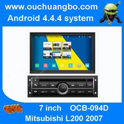 China Ouchuangbo audio dvd navi Mitsubishi L200 2007 android 4.4 OS 3G wifi 1080P 4 core canbus for sale