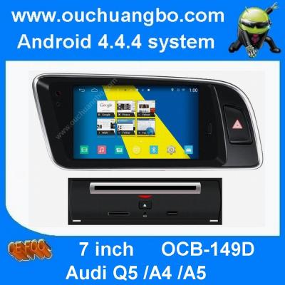 China Ouchuangbo Audi Q5 Audi A4 Audi A5 gps radio navi Frequency 1.66GMHZ 3G WIFI anroid 4.4 for sale