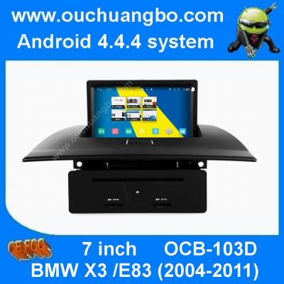 China Ouchuangbo car stereo gps radio BMW X3 E83 gps radio S160 platform with BT 4 core 1080P for sale
