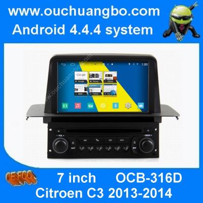 China Ouchuangbo S160 Citroen C3 2013-2014 multimedia gps radio stereo android 4.4 with 4 core for sale