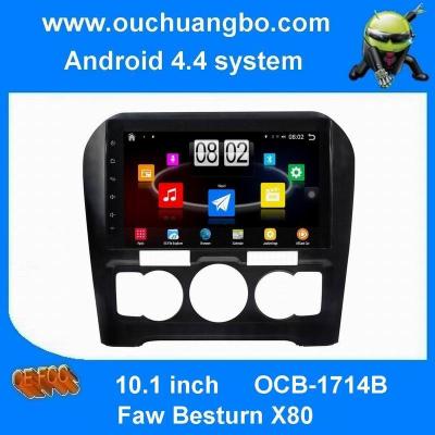 China Ouchuangbo Pure Android 4.4 10.1inch Big Screen Car DVD GPS radio Player for Faw Besturn X80 support Russian 16GB Flash for sale