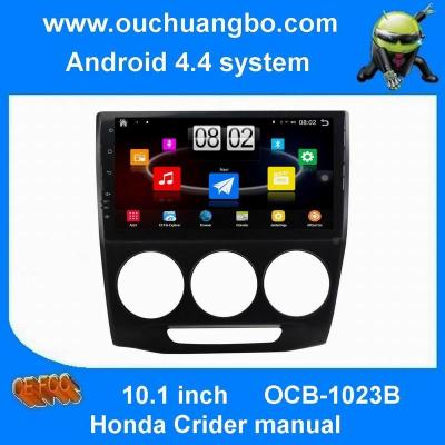 China Ouchuangbo 1024*600 android 4.4 capacitive touch screen gps player for Honda Crider manual DVD radio BT 3G Wifi for sale
