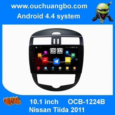 China Ouchuangbo auto dvd player android 4.4 for Nissan Tiida 2011 support biuetooth SWC multimedia navigation system for sale