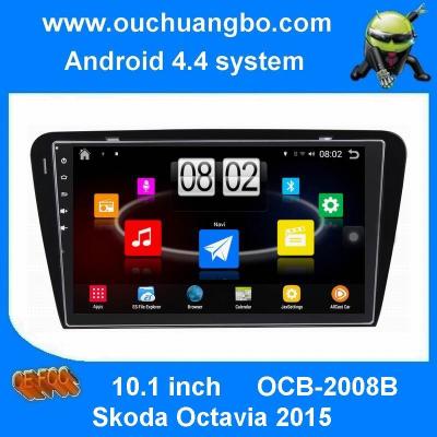 China Ouchuangbo pure android 4.4 big screen for Skoda Octavia 2015 with Radio BT WIFI SWC DDR3 1GB Mirrorlink for sale