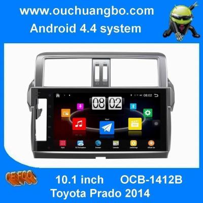 China Ouchuangbo in dash dvd multimedia pure android 4.4 for Toyota Prado 2014 with gps AUX  3g wifi BT for sale