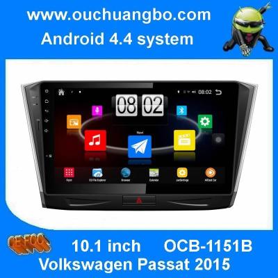 China Ouchuangbo car gps radio pure android 4.4 for Volkswagen Passat 2015 with dual zone function 3g wifi CAN BUS for sale