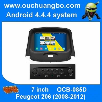China ouchuangbo car gps navi s160 android 4.4 dvd player for Peugeot 206 (2008-2012) with 1080P HD video display wifi 3g BT for sale