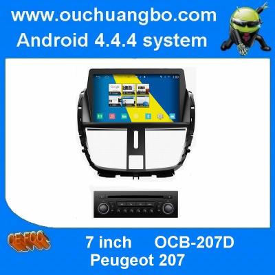 China ouchuangbo car multimedia s160 for Peugeot 207 support android 4.4 gps sat nav Bluetooth phone book radio for sale