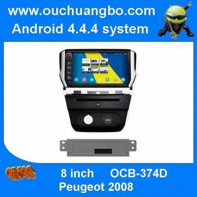 China ouchuangbo car stereo radio s160 android 4.4 for Peugeot 2008 support  1024*600 HD Bluetooth phone book for sale