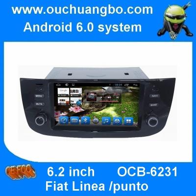 China Ouchuangbo car multimedia for Fiat Linea with android 6.0 gps radio BT 1024*600 stereo 16GB for sale