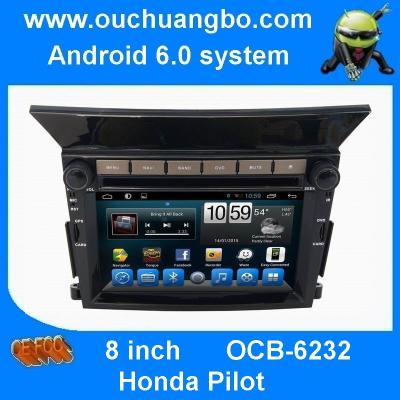China Ouchuangbo car navi dvd android 6.0 for Honda Pilot with SWC USB QUAD CORE A9  ,1.6GHz Frequency for sale