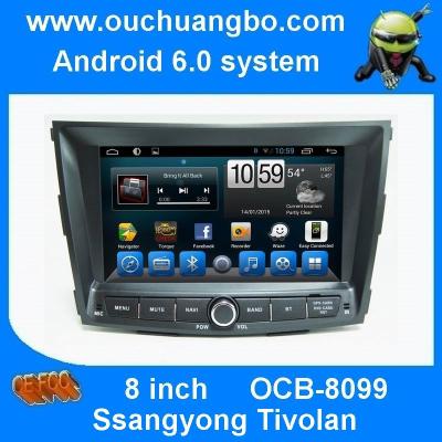 China Ouchuangbo 8 inch digital screen car dvd android 6.0 for Ssangyong Tivolan with 1080P HD video decode playing for sale