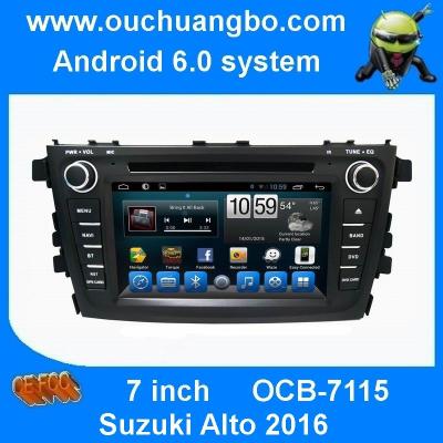 China Ouchuangbo 7 inch car gps navi dvd for Suzuki Alto 2016 with android 6.0 system bluetooth for sale