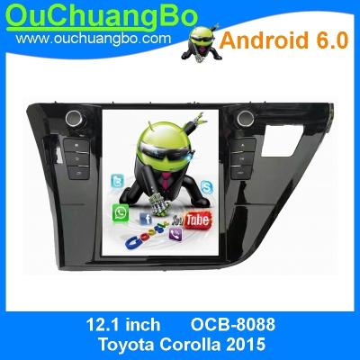 China Ouchuangbo 12.1 inch Vertical Screen Tesla Style android 6.0 for  Toyota Corolla 2015 with 1024*678 Quad Core Radio for sale