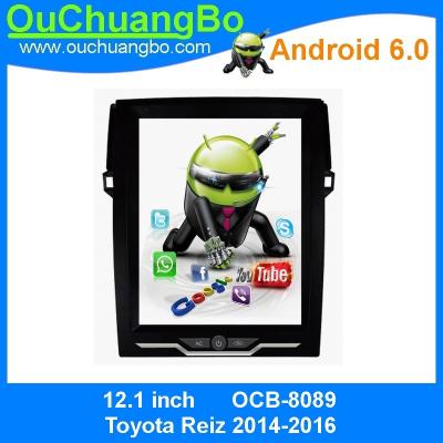 China Ouchuangbo  Vertical Screen Tesla Style Android 6.0  for Toyota Reiz 2014-2016 with gps navi multimedia audio player for sale