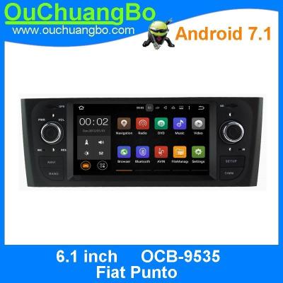 China Ouchuangbo 6.1 inch car audio player multimedia android 7.1 for Fiat Punto with 1024*600 gps navi Bluetooth music SWC for sale