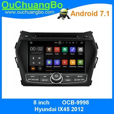 China Ouchuangbo car multimedia stereo Head unit android 7.1 for Hyundai IX45 2012 with 3g wifi 16GB Flash dual zone AUX for sale
