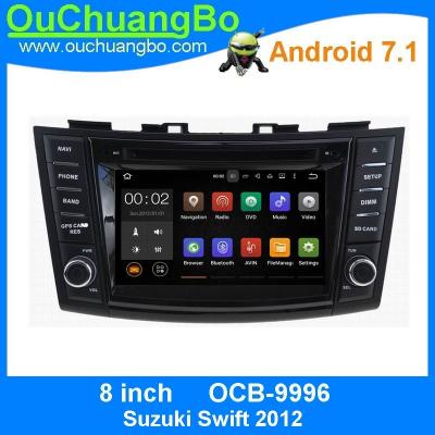 China Ouchuangbo car dvd stereo android 7.1 for Suzuki swift with GPS navigation Bluetooth music steering wheel control for sale