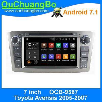 China Ouchuangbo car dvd gps navigation for Toyota Avensis 2005-2007 with DDR3 2GB dual zone reverse camera dual zone for sale