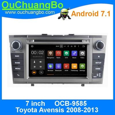 China Ouchuangbo car dvd multi media android 7.1 for Toyota Avensis 2008-2013 with bluetooth music mirror link calendar for sale
