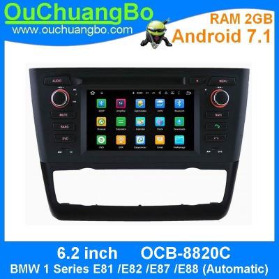 China Ouchuangbo 6.2 inch android 7.1 for BMW 1 Series E81 E82 E87 E88 (Automatic) with gps bluetooth USB calculator for sale