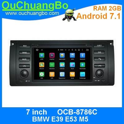 China Ouchuangbo car dvd HD video android 7.1 for BMW E39 E53 M5 support GPS BT USB Wifi JPEG /GIF /PNG /BMP file for sale
