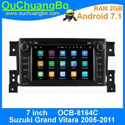 China Ouchuangbo auto radio multimedia stereo android 7.1 for Suzuki Grand Vitara 2005-2011 with 3g Wifi USB ROM 16GB DVD disc for sale