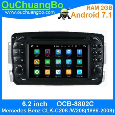 China Ouchuangbo 6.2 inch digital screen car audio multimedia android 7.1 for Mercedes Benz CLK-C208 W208(1996-2008) for sale