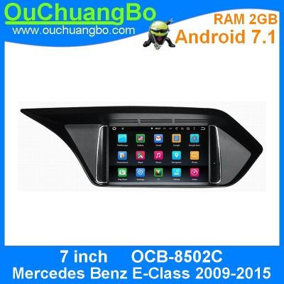 China Ouchuangbo car dvd audio multimedia stereo android 7.1 for Mercedes Benz E-Class 2009-2015 with JPEG /GIF /PNG /BMP file for sale