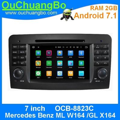 China Ouchuangbo car radio gps multimedia stereo android 7.1 for Mercedes Benz ML W164 GL X164 with MP5 MP3 USB calculator for sale