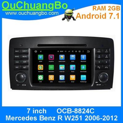 China Ouchuangbo car dvd audio 2G RAM android 7.1 for Mercedes Benz R W251 2006-2012 with gps navigation USB Wifi for sale